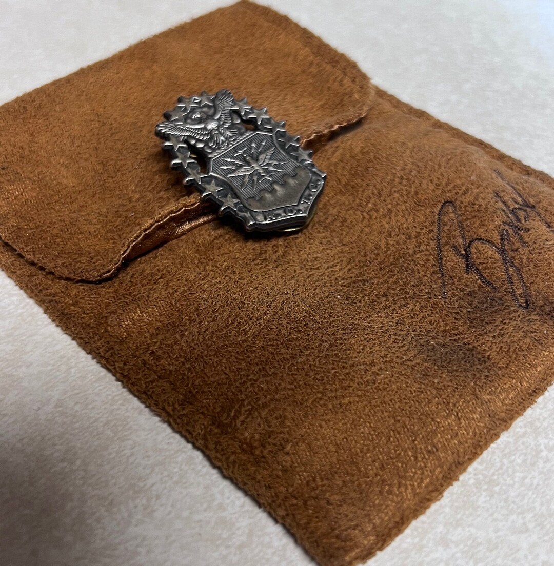 Vintage US Army ROTC Garrison Large Silver Hat Badge - Honoring ...