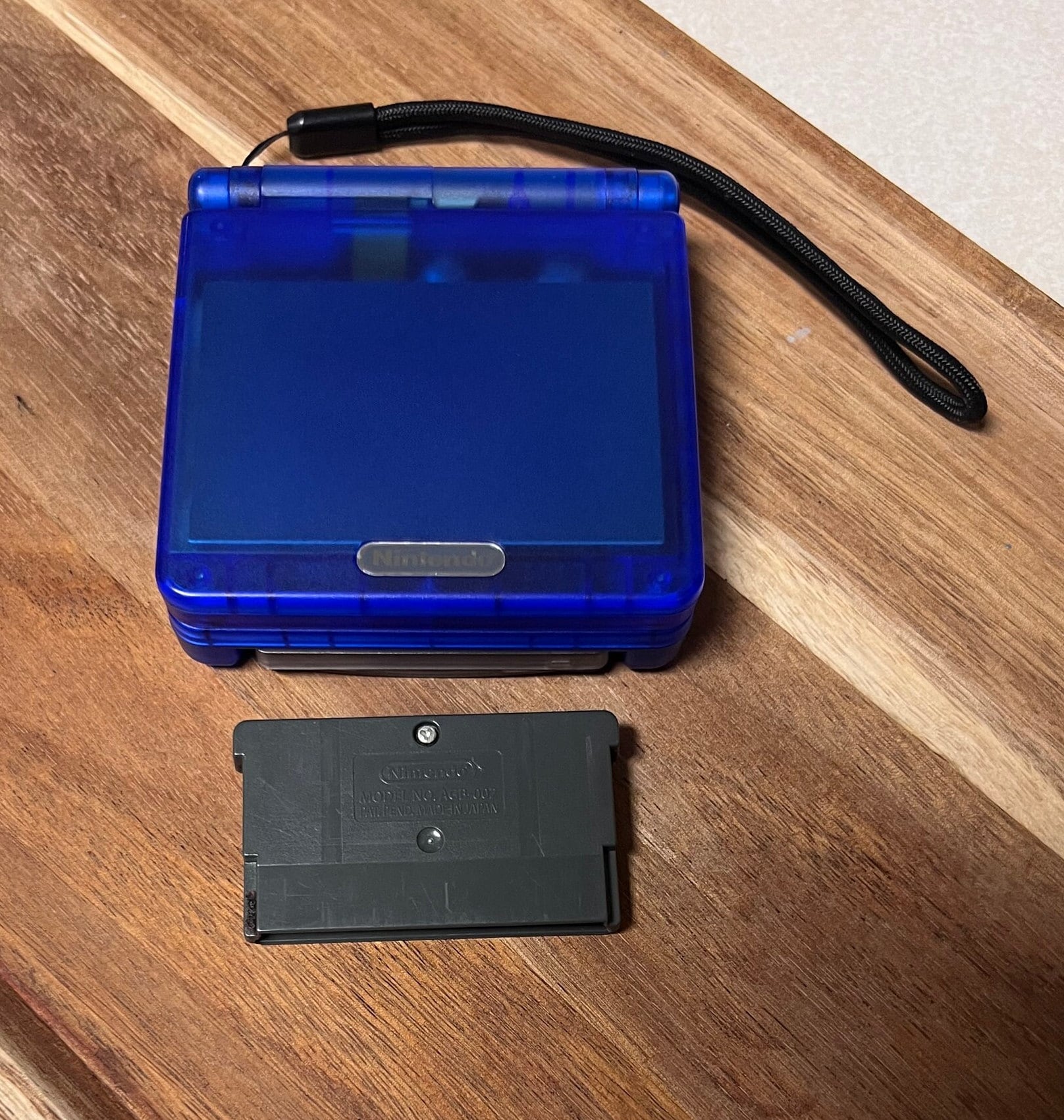 Vintage 2002 Gameboy Advance SP - Rare Clear Cobalt Blue Game System - Etsy