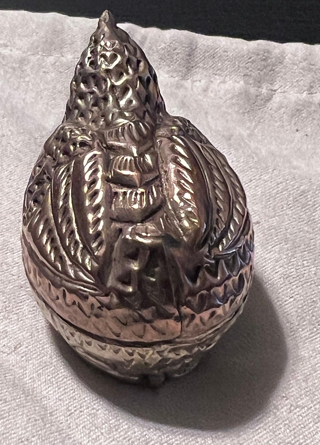 Antique 1920 French 925 Silver Snuff Box With Hand-engraved Quail ...