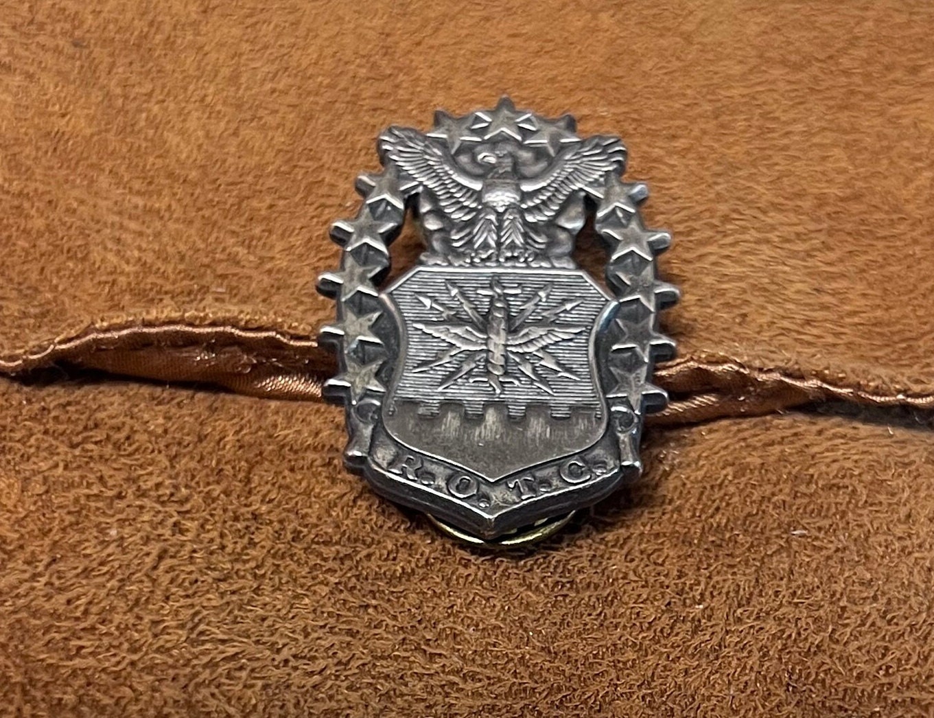 Vintage US Army ROTC Garrison Large Silver Hat Badge - Etsy