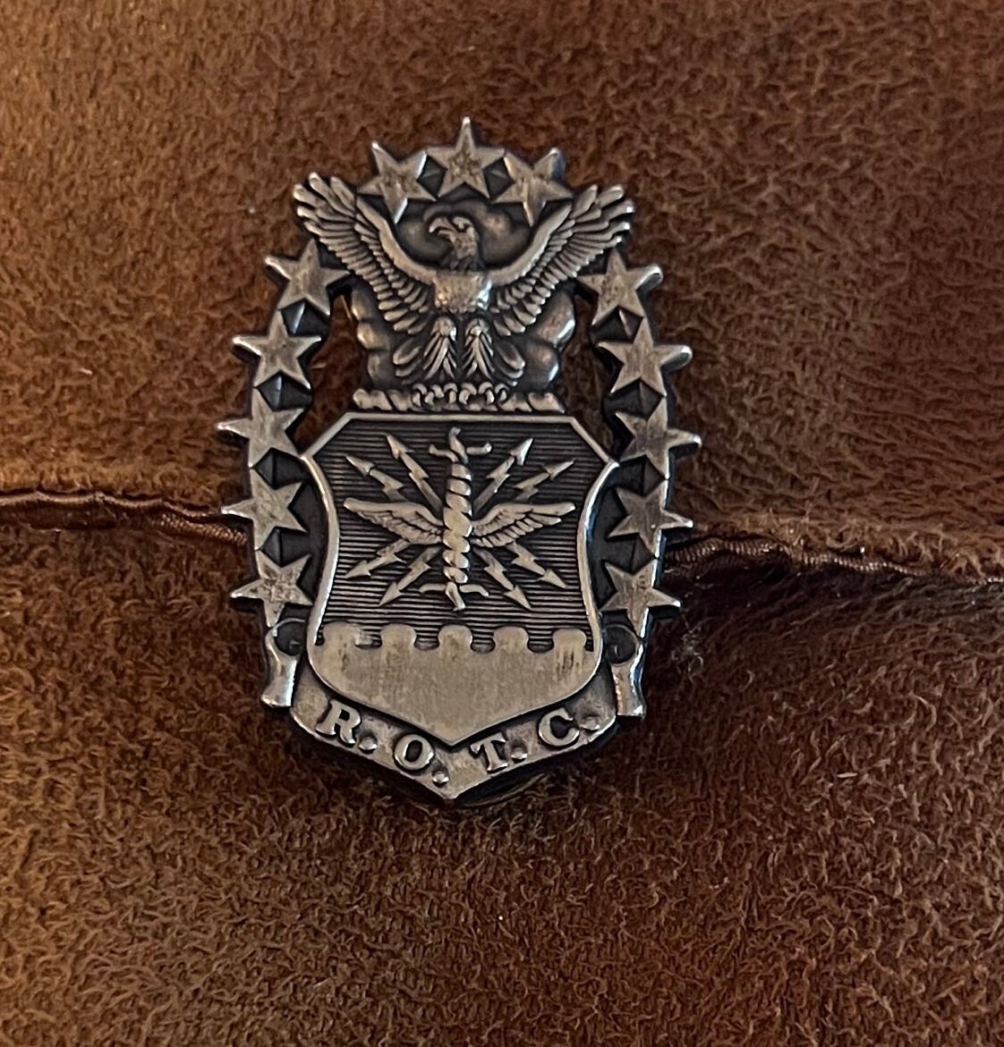 Vintage US Army ROTC Garrison Large Silver Hat Badge - Etsy