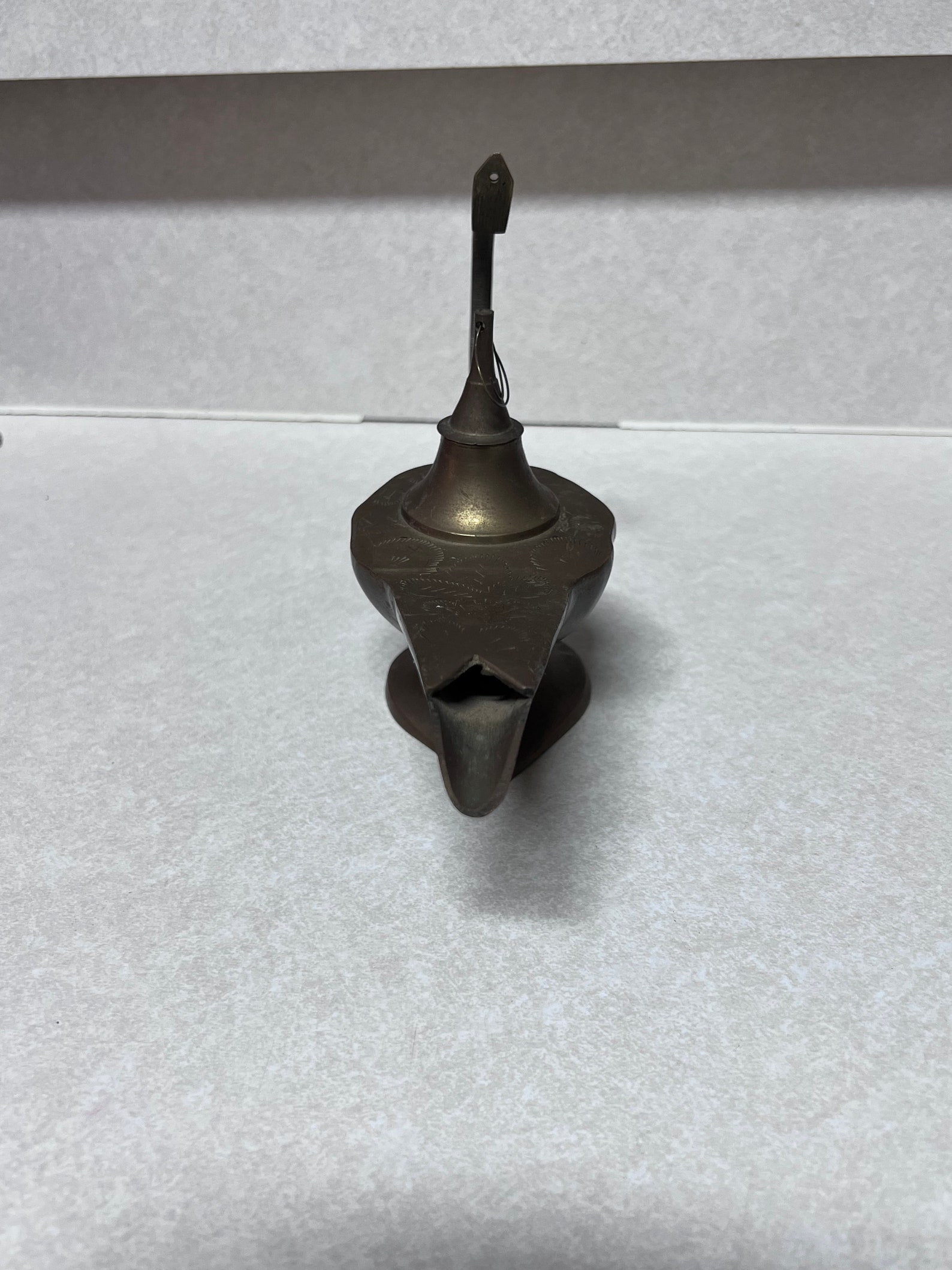 Antique Large Hand-crafted Brass Incense Burner - Decorative Aladdin ...