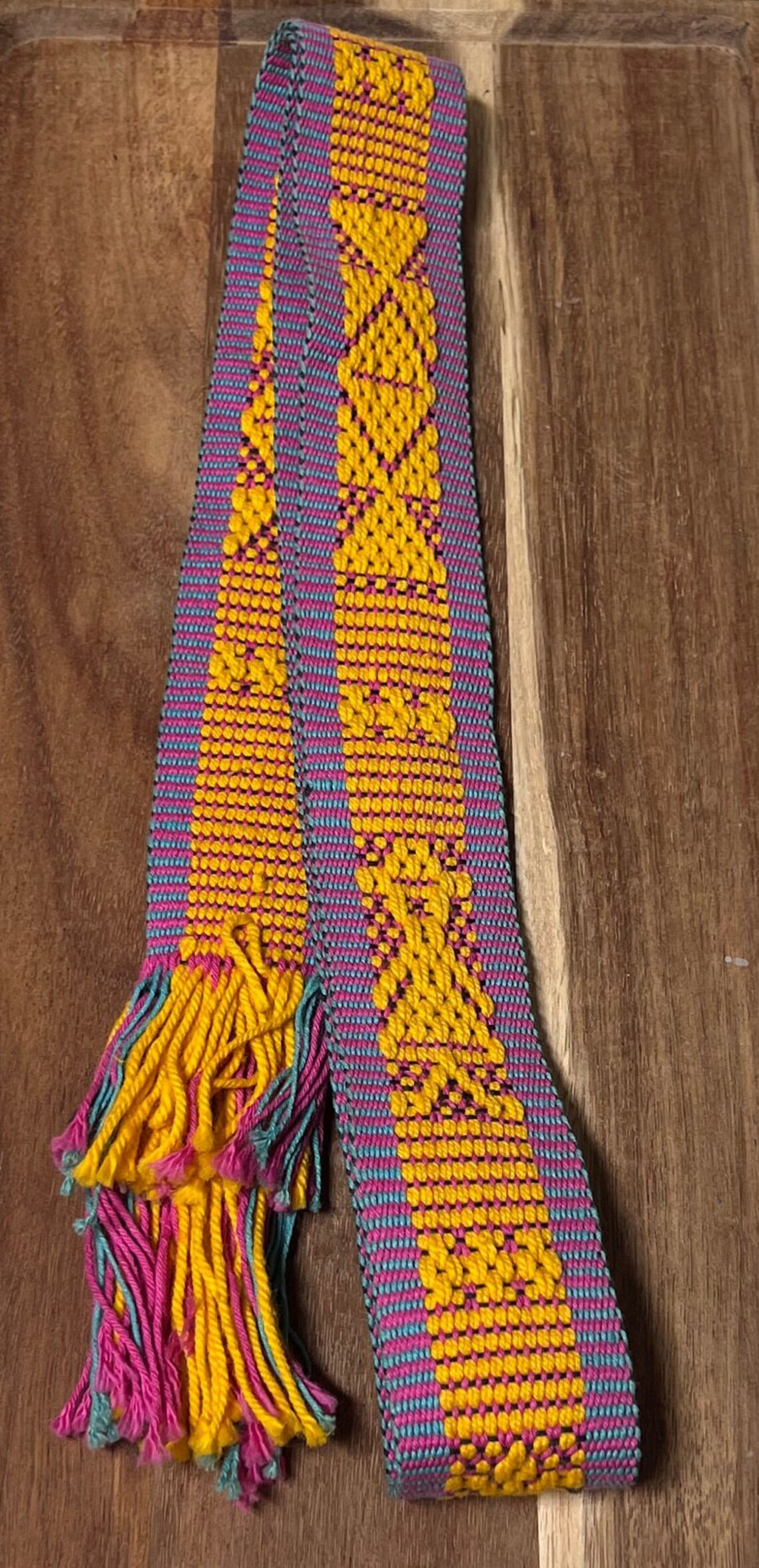 Vintage Hand-woven Backstrap Loomed Indigenous Mayan Faja Belt - Etsy