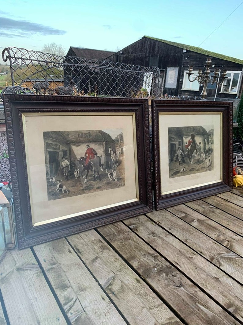 Set of 4 Large Hunting Prints / Artwork / Set/ Pictures - Etsy