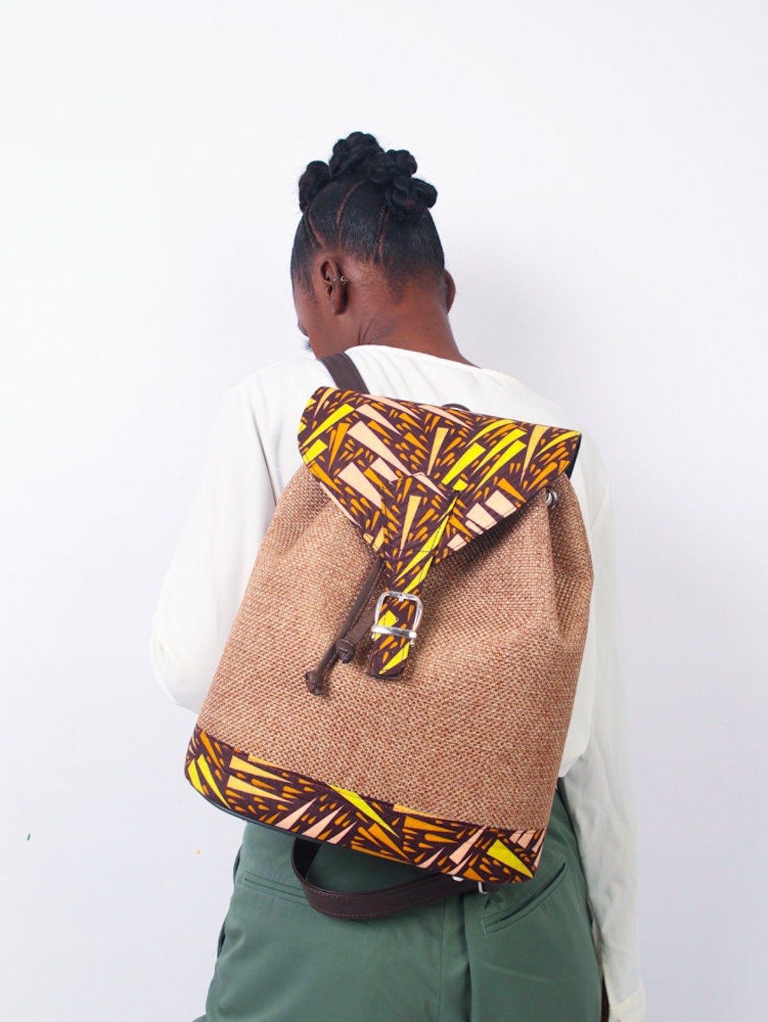 Handmade Backpack Hand-stich Back Pack Stylish Back Pack for Women Work ...