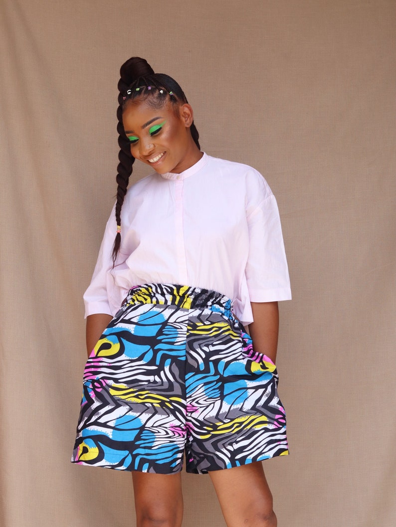 Didi African Print Shorts Stylish Shorts for Them Handmade - Etsy