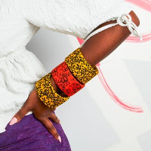 African Print Bangles | Fabric Bangles for Women | Gift for Her ...