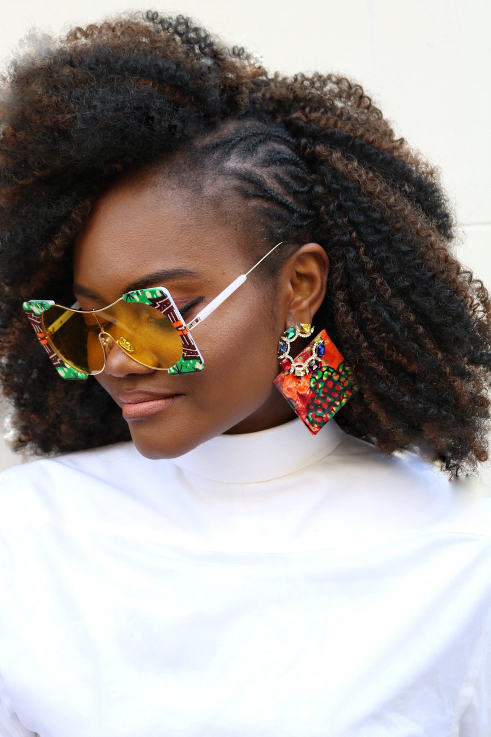 Didi African Prints Stylish Earrings/ Handmade Glamorous | Etsy