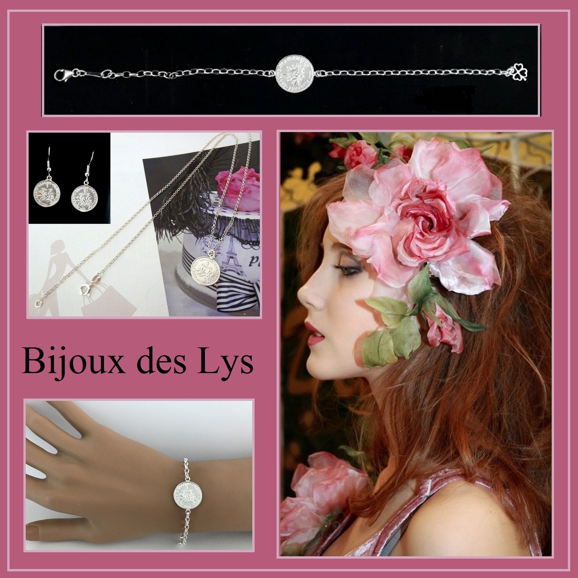 Collier pendentif PIECE de Monnaie en ARGENT MASSIF 925 collier ...