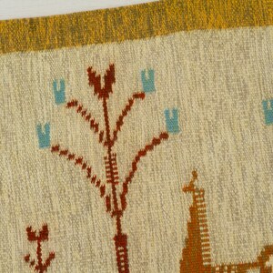 Vintage Swedish Wall Hanging Tapestry From Eva Nemeth, Handwoven ...