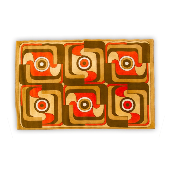 Mid Century Rug - Etsy