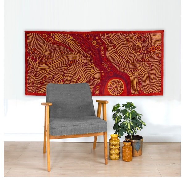 Red Wall Hanging - Etsy