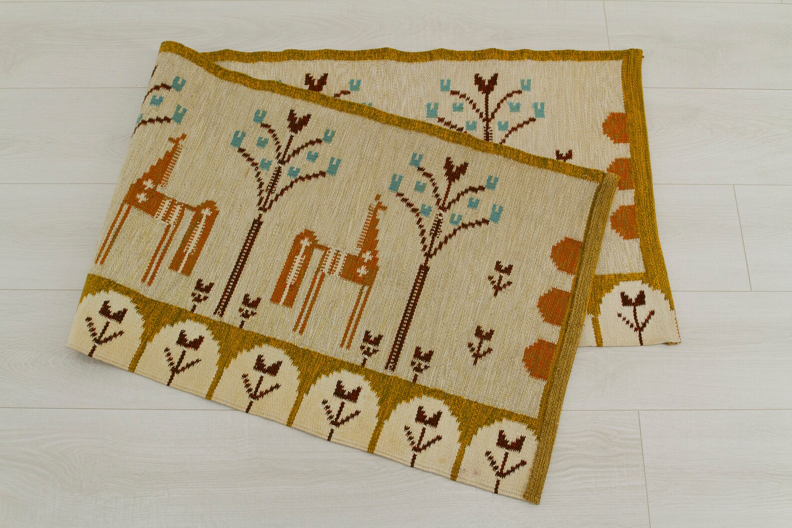 Vintage Swedish Wall Hanging Tapestry From Eva Nemeth, Handwoven ...