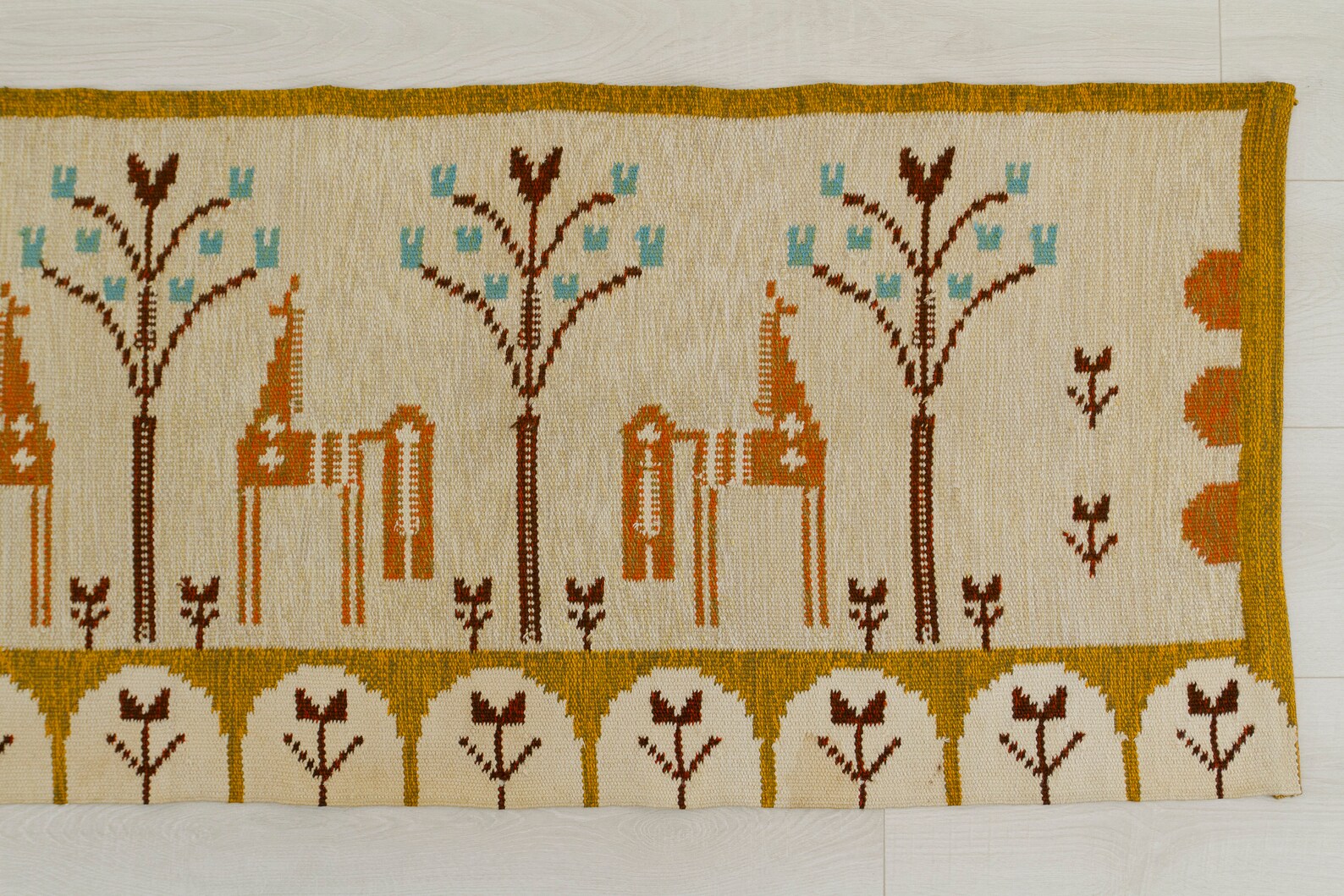 Vintage Swedish Wall Hanging Tapestry From Eva Nemeth, Handwoven ...