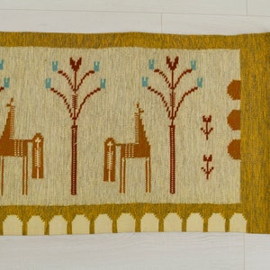 Vintage Swedish Wall Hanging Tapestry From Eva Nemeth, Handwoven ...