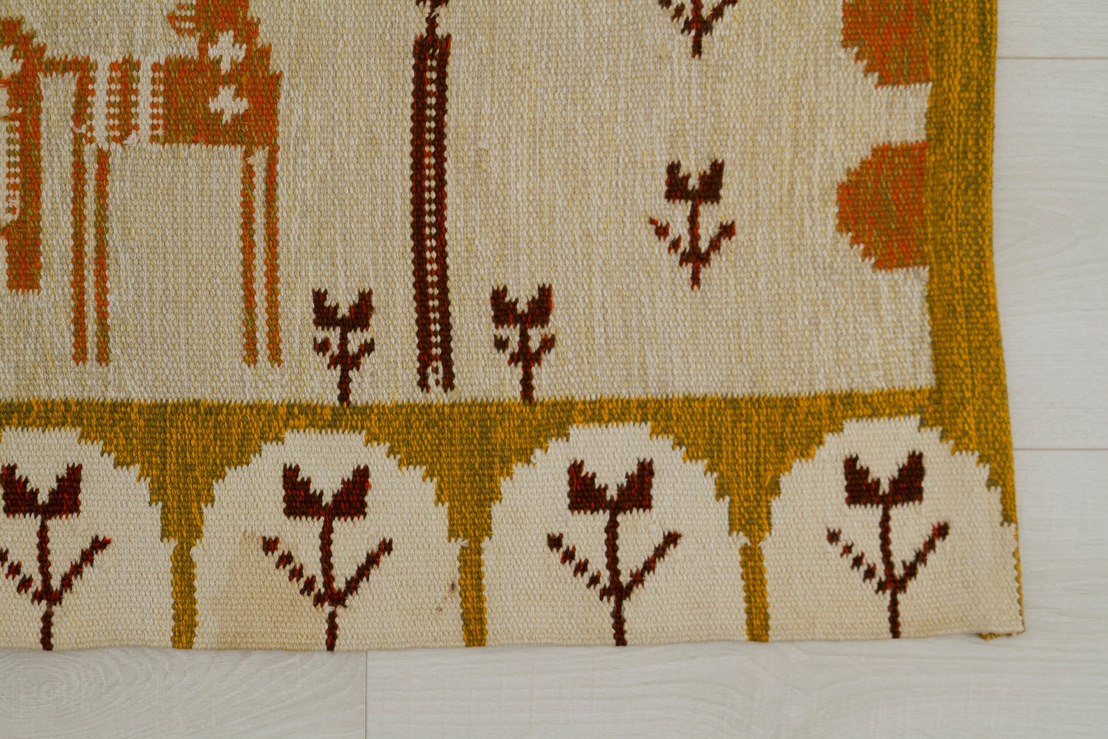 Vintage Swedish Wall Hanging Tapestry From Eva Nemeth, Handwoven ...