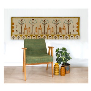 Vintage Swedish Wall Hanging Tapestry From Eva Nemeth, Handwoven ...