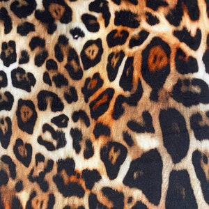 Leopard Print Velvet Fabric - by the Metre - Etsy