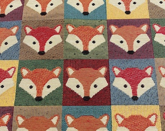 Fox Tapestry Fabric - Etsy