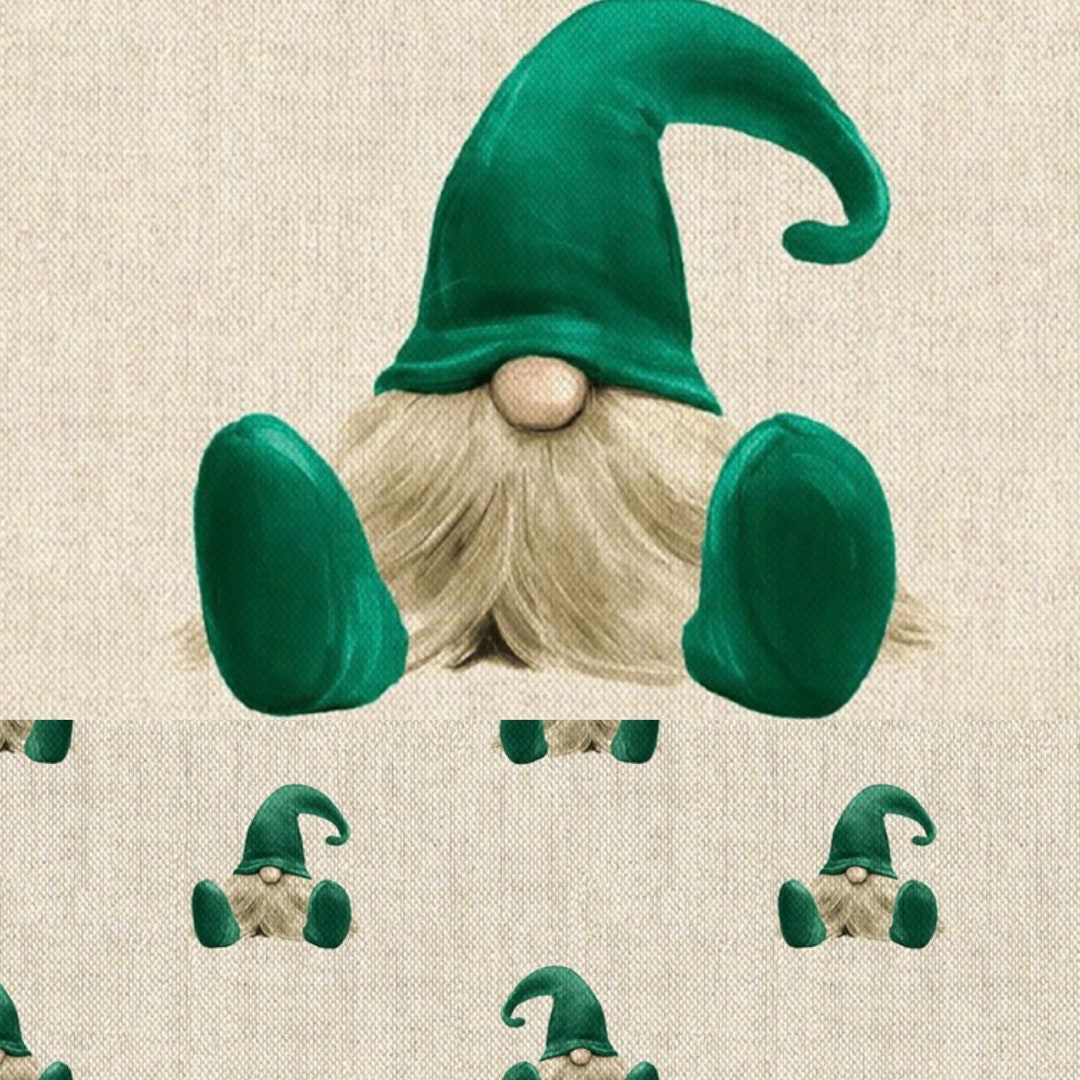 Christmas Gonk/elf Fabric Green - Linen Look - Etsy
