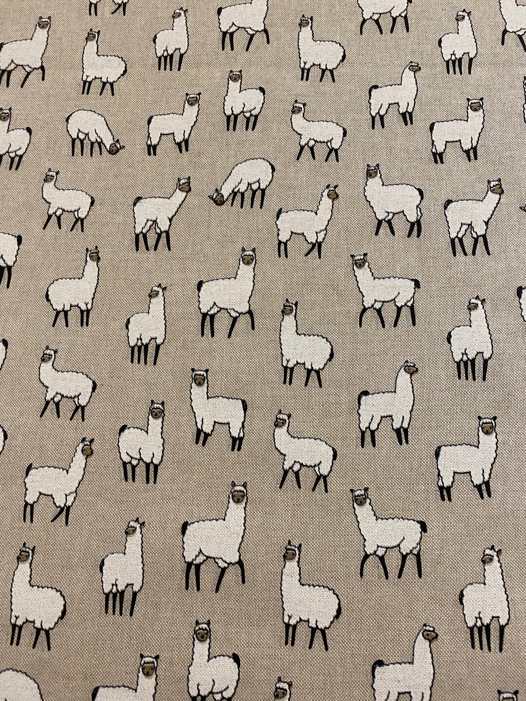 Alpaca/llama Linen Look Fabric - by the Metre - Etsy