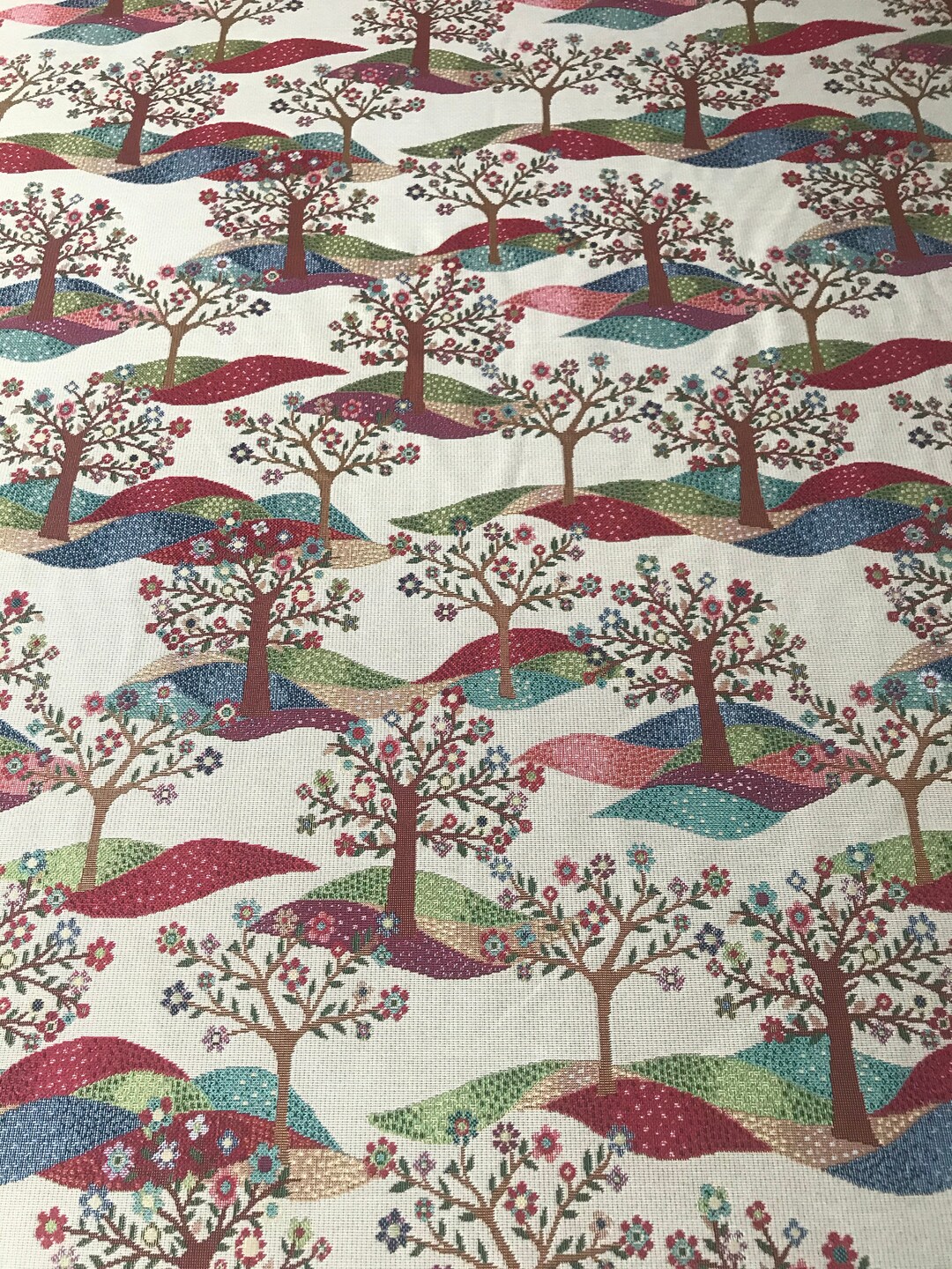 Tree of Life Woven Tapestry Fabric - by the Metre - Etsy