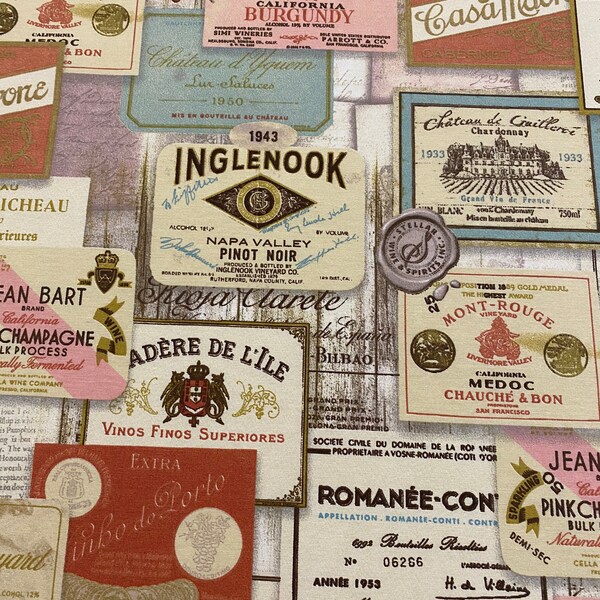 Wine Fabric - Etsy