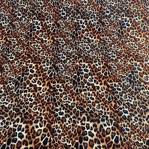 Leopard Print Velvet Fabric - by the Metre - Etsy