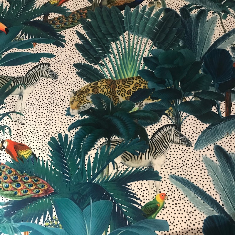 Jungle Print Fabric - Etsy