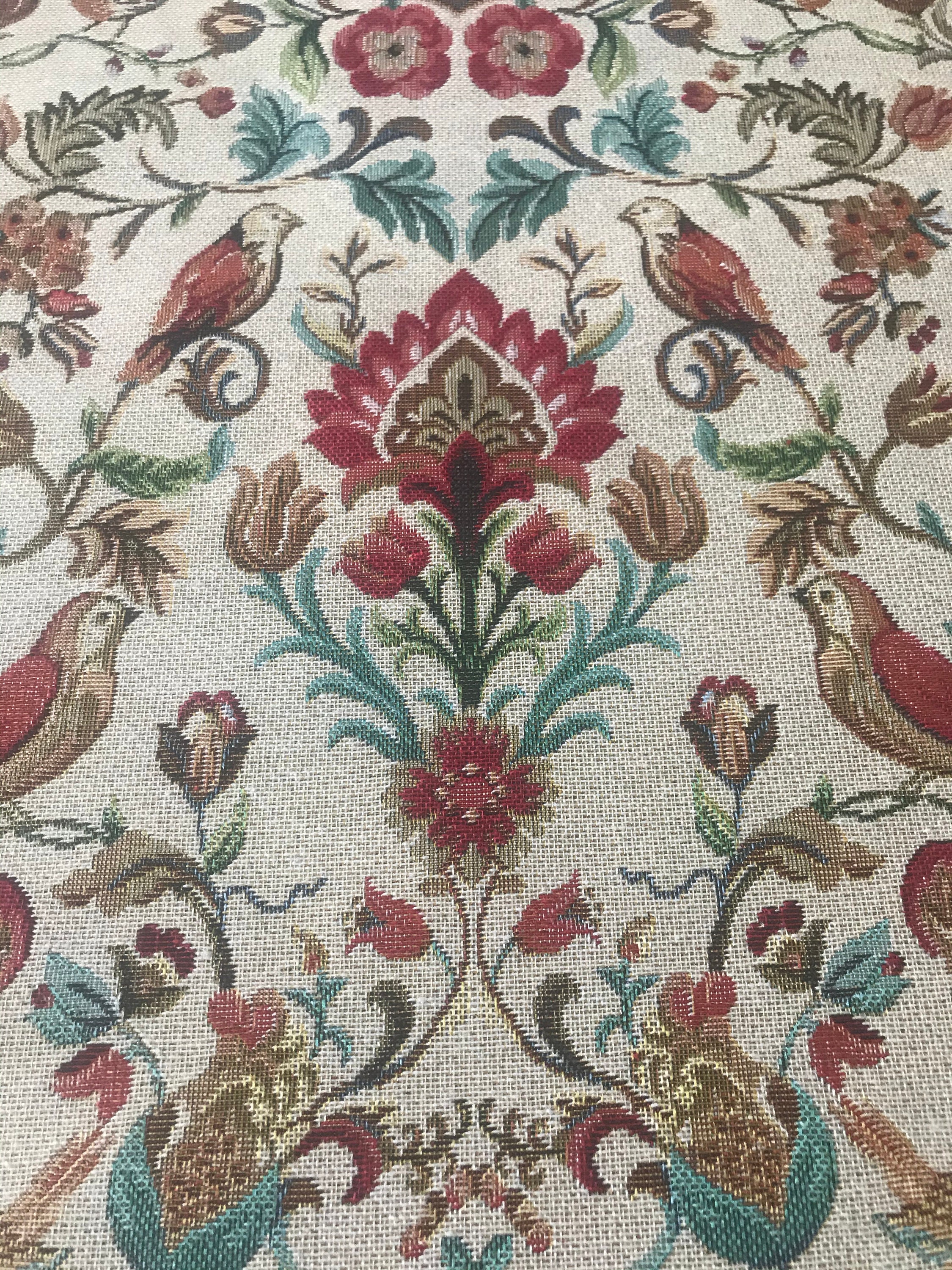 William Morris Style Tapestry Fabric - Etsy