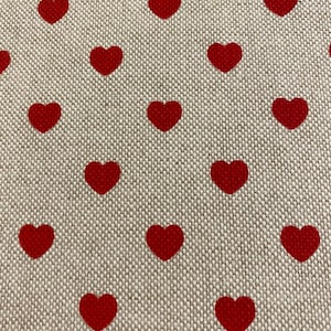 Red Heart Linen Look Fabric - Etsy UK