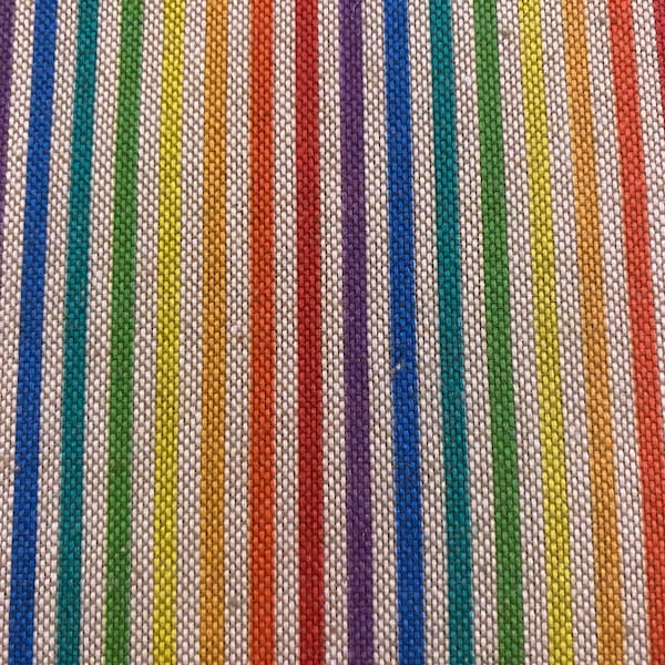 Striped Linen Fabric - Etsy