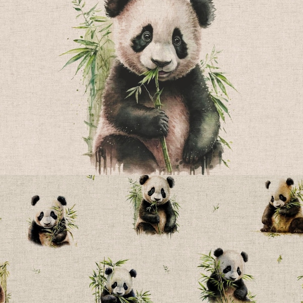 Panda Fabric - Etsy UK