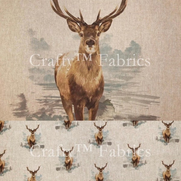 Stag Fabric - Etsy
