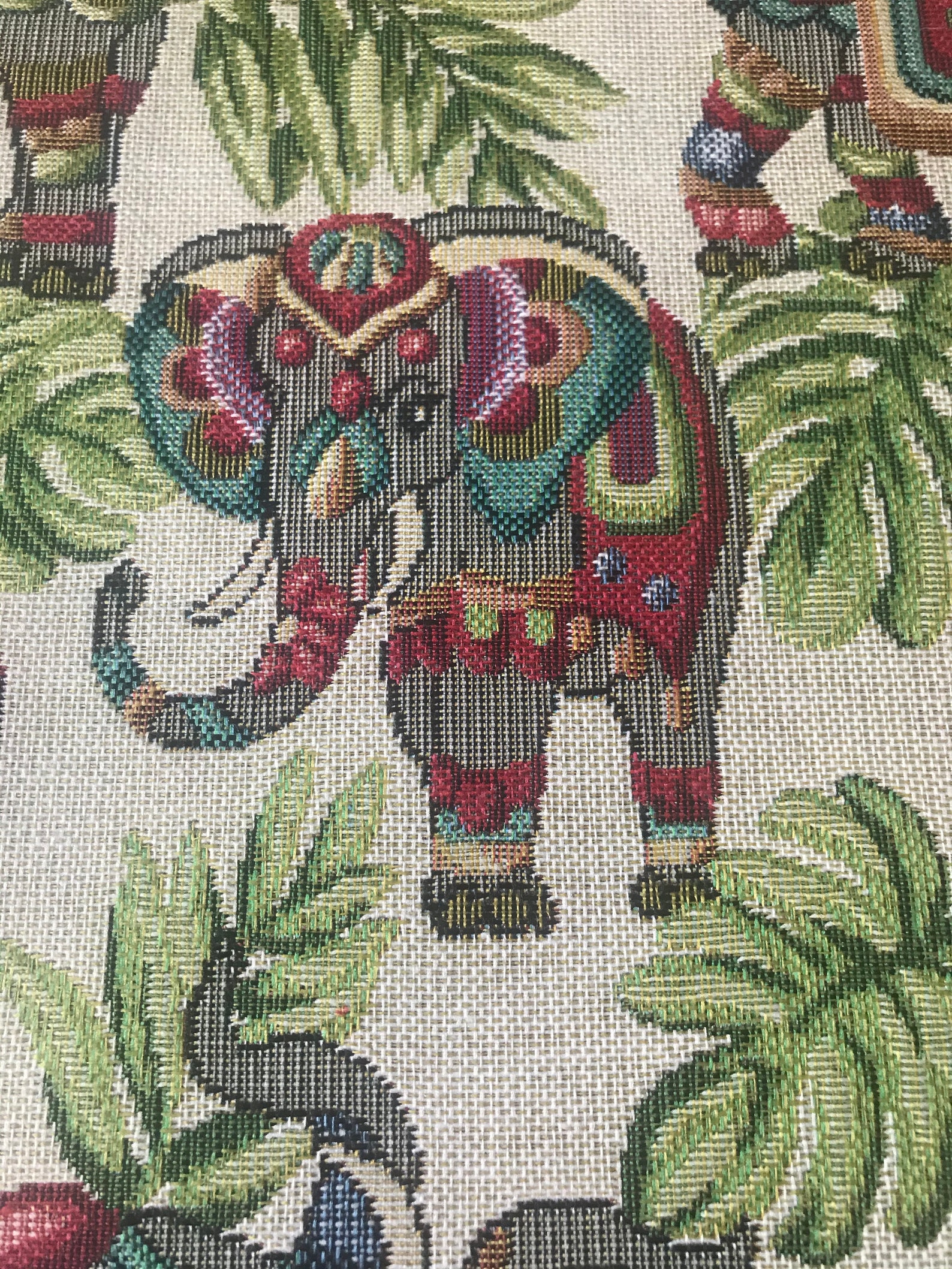 Elephant Tapestry Woven Fabric - by the Metre - Etsy