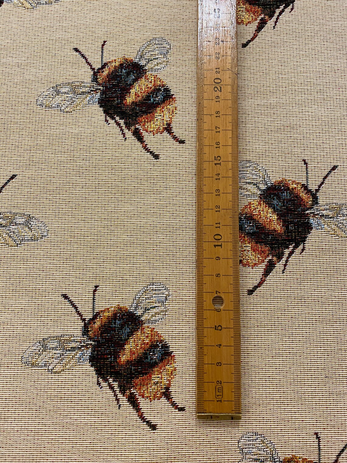 Bumblebee Tapestry Style Fabric With Matching Cushion Panel - Etsy