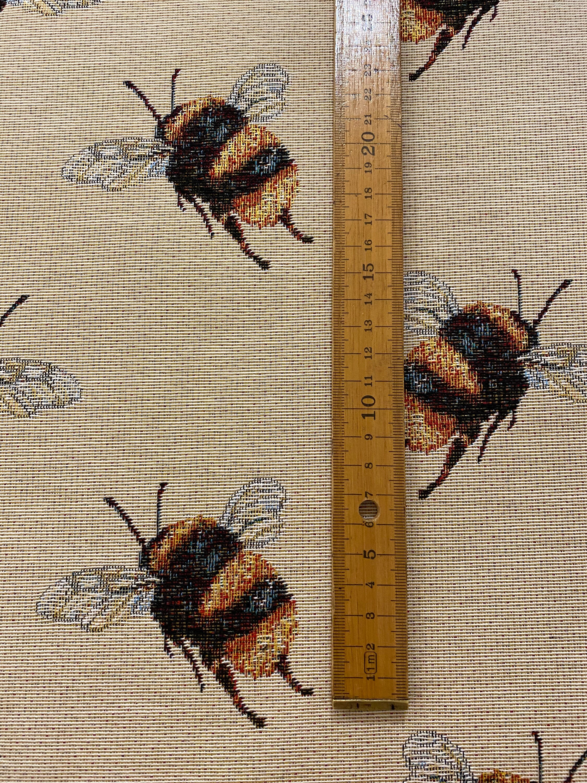 Bumblebee Tapestry Style Fabric With Matching Cushion Panel | Etsy