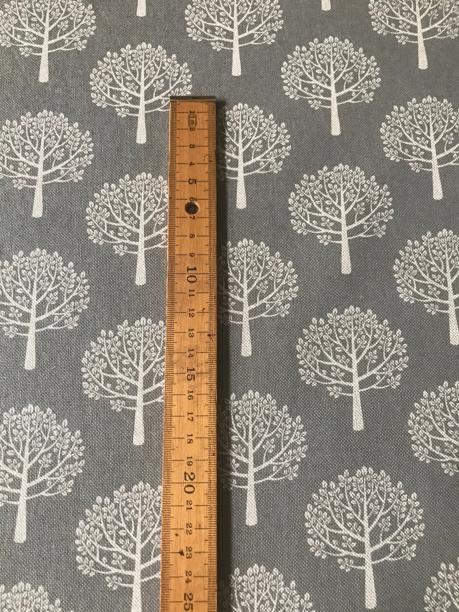 Grey Mulberry Tree Linen Look Fabric - Etsy UK