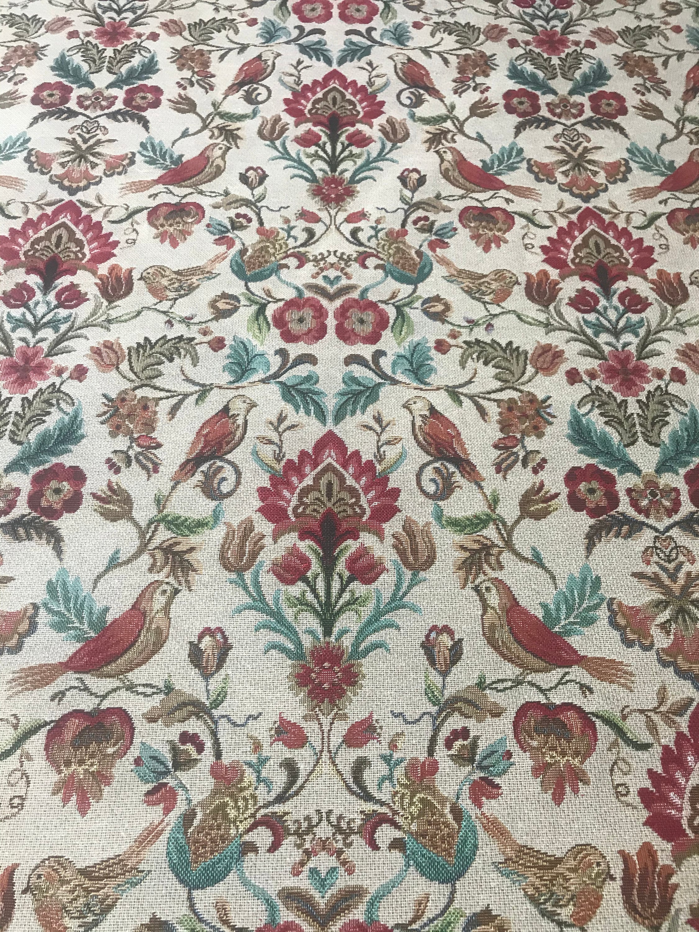 William Morris Style Tapestry Fabric - Etsy