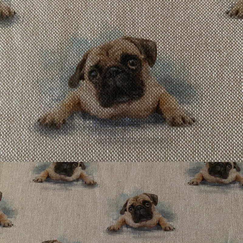 Pug Fabric - Etsy