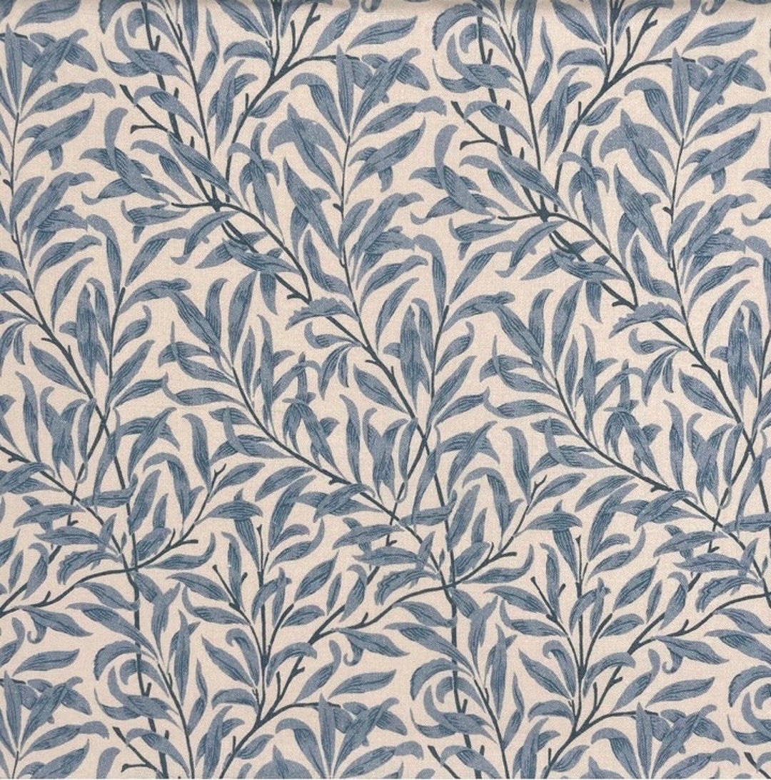 William Morris Willow Bough Fabric - Azure - 100% Cotton - Etsy