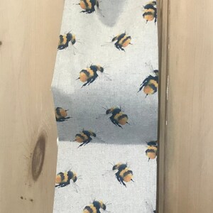 Bumblebee Fabric - Linen Look Digital Print - Etsy UK