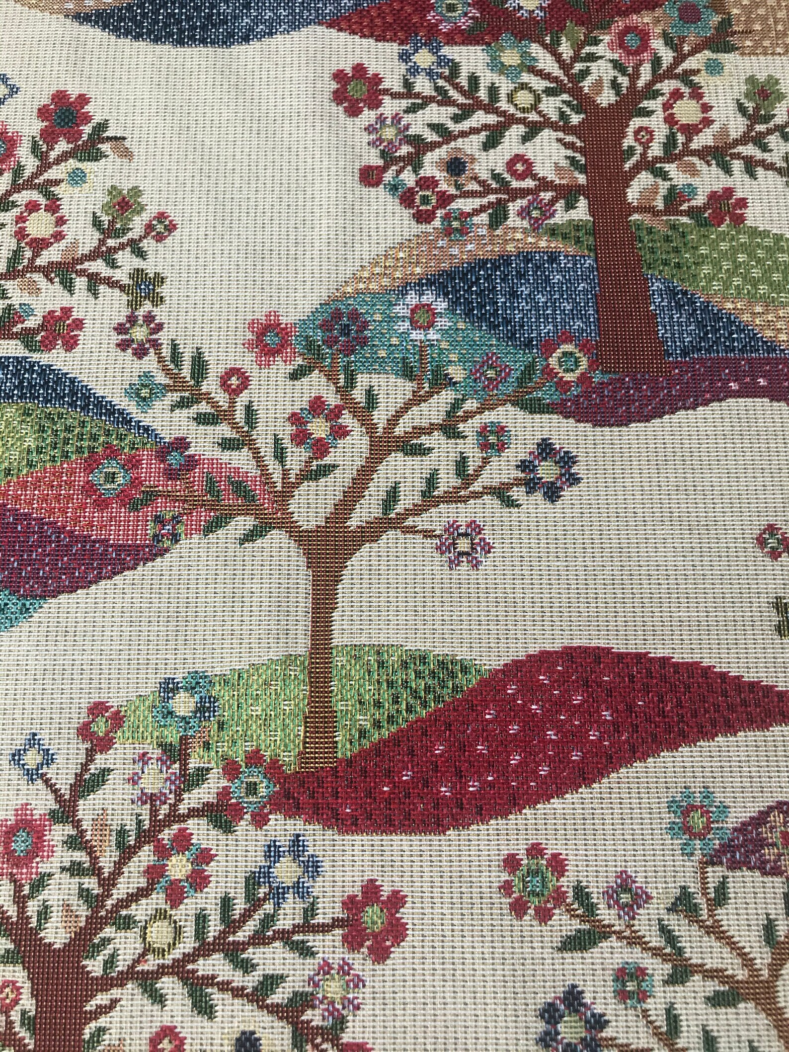 Tree of Life Woven Tapestry Fabric by the Metre - Etsy