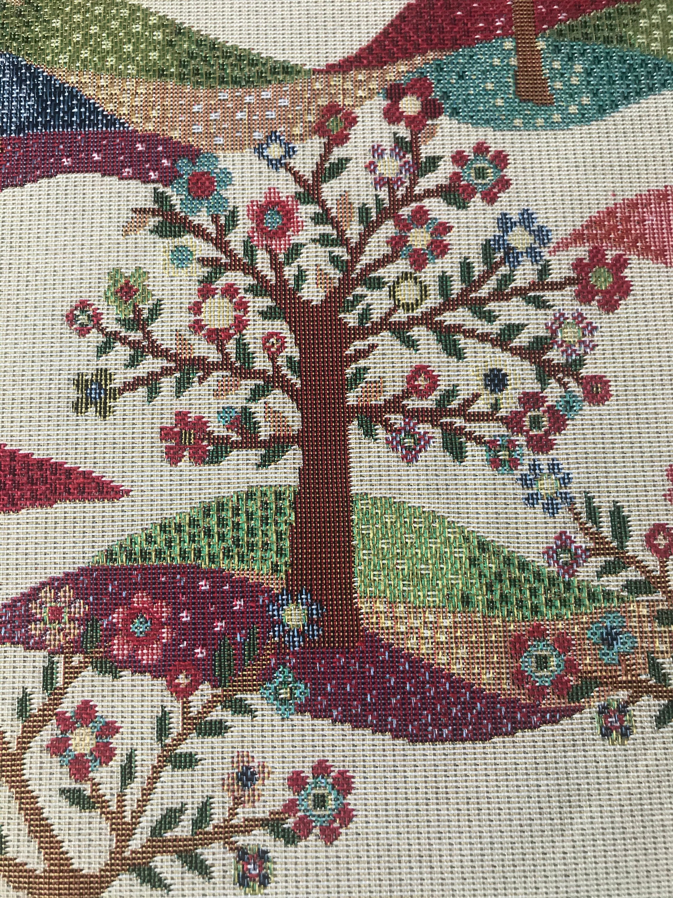 Tree of Life Woven Tapestry Fabric - by the Metre - Etsy UK