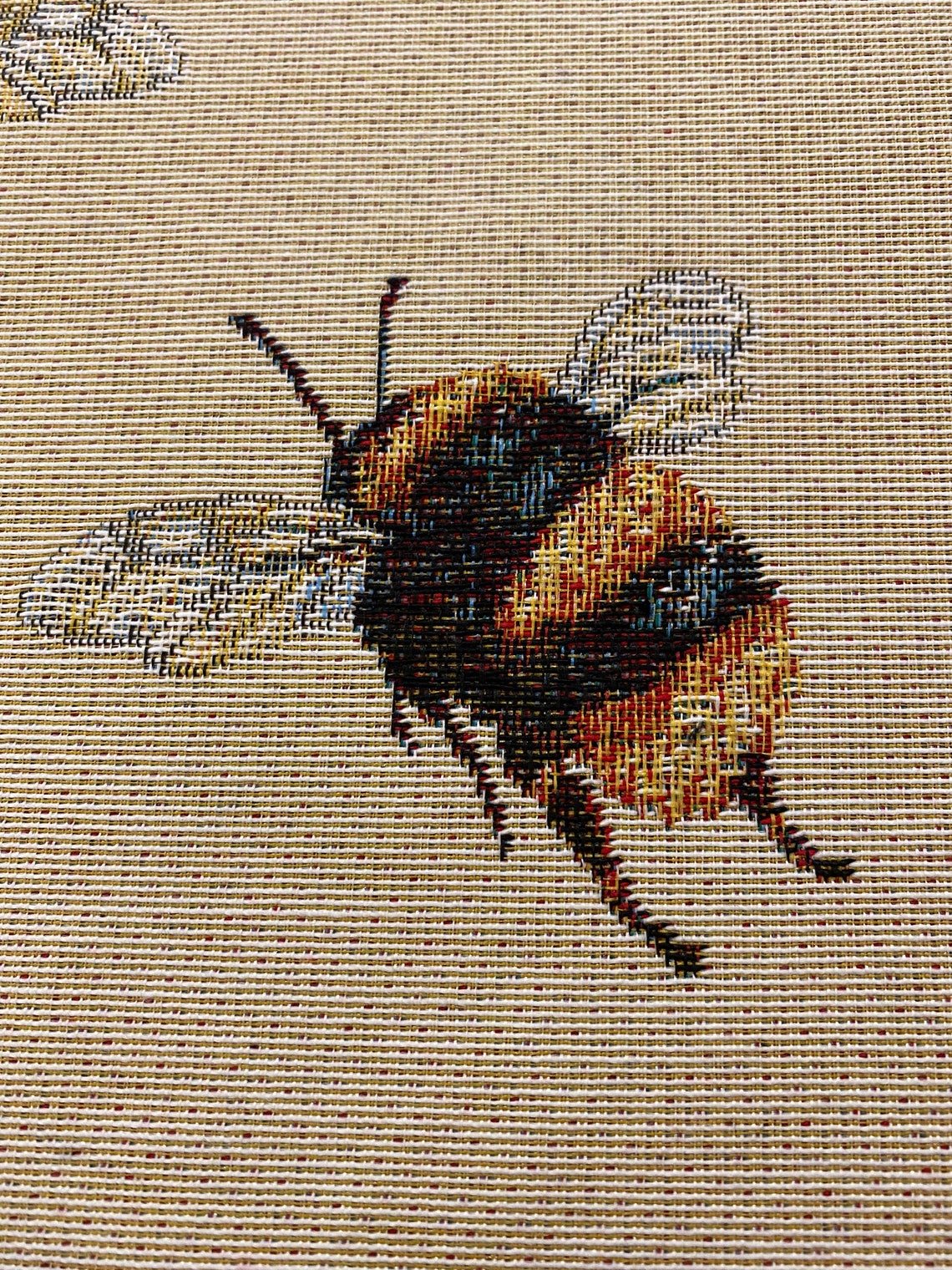 Bumblebee Tapestry Style Fabric With Matching Cushion Panel - Etsy