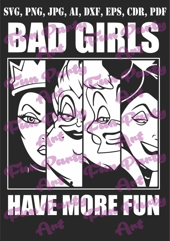 Villains / Bad Girls / Digital Instant Download / Svg / Jpg / - Etsy