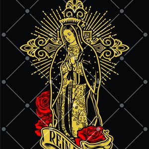 Virgin Mary / Digital Instant Download / Svg / Jpg / Png / Cdr / Ai ...