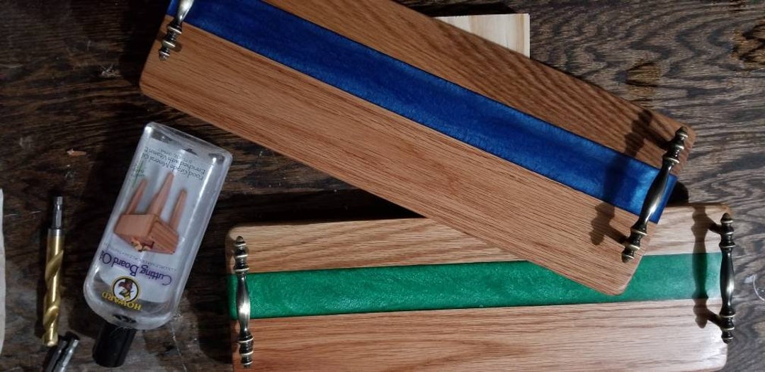 Epoxy River Serving Tray- Multiple Colors Available - Etsy