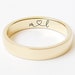 Initial Wedding Band, 4 Mm Wedding Band, Heart Connected Initials ...