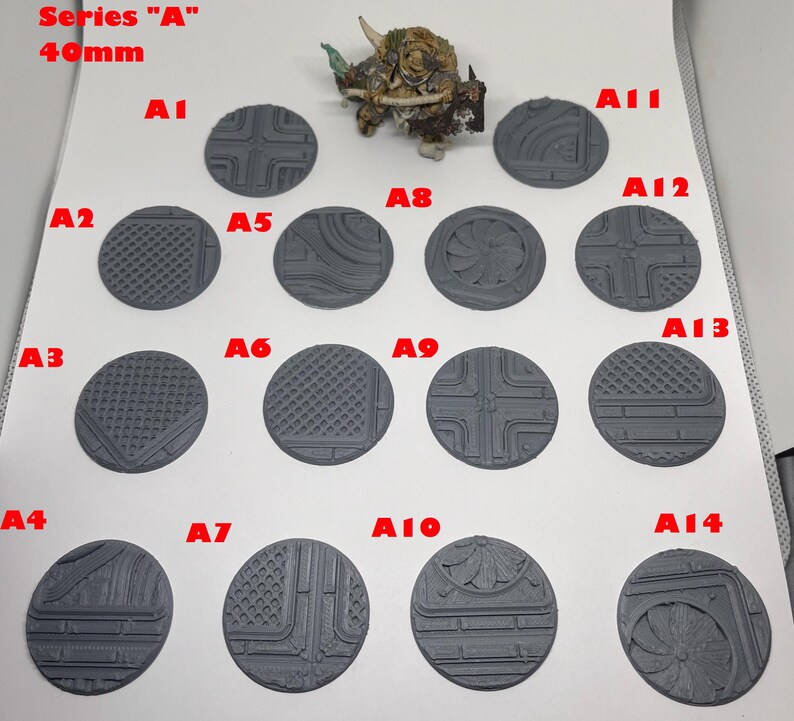 Miniature Bases - 40mm [various Lots / Styles] - FALLOUT Post Apoc. Set ...